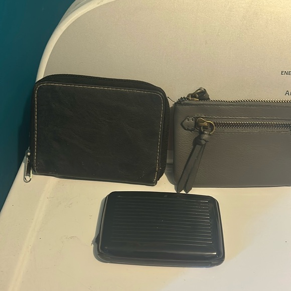 Accessories | Lot Of Three Wallets Two Leather And One Plastic | Poshmark